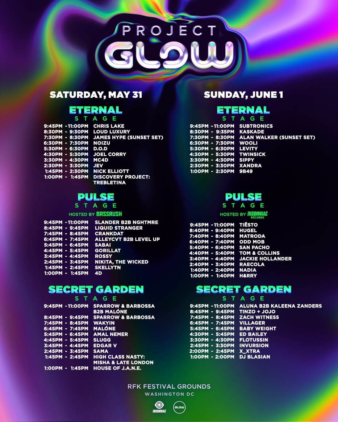 Project GLOW 2025 Set Times And Essential Info | EDM Identity