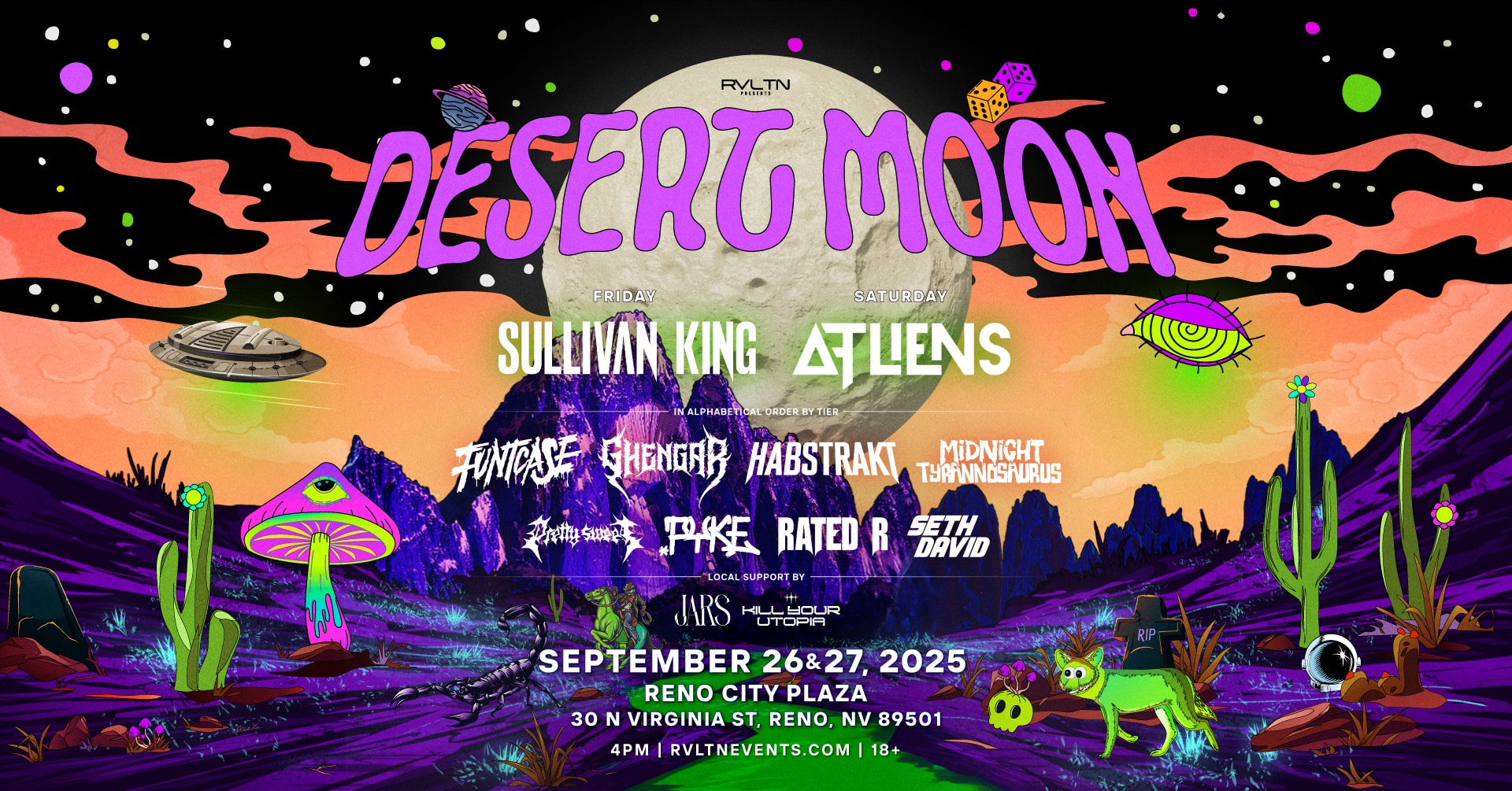 ATLiens And Sullivan King To Headline Desert Moon In Reno | EDM Identity