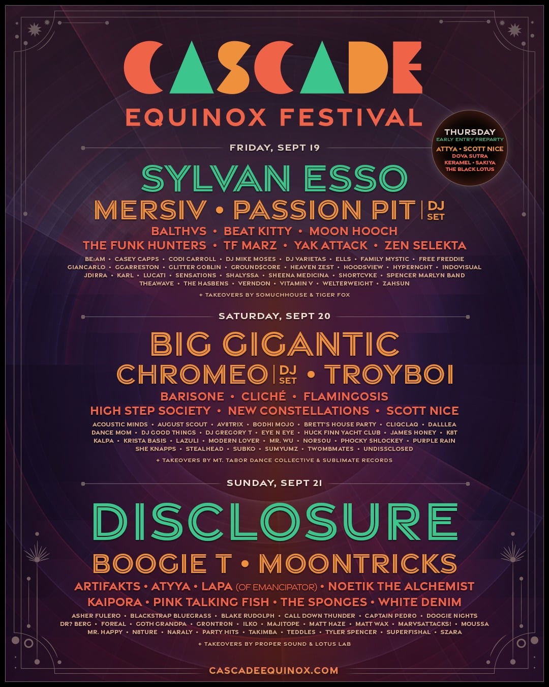 Cascade Equinox Festival Lineup By Day Announced Ahead Of 2025 Event | EDM Identity