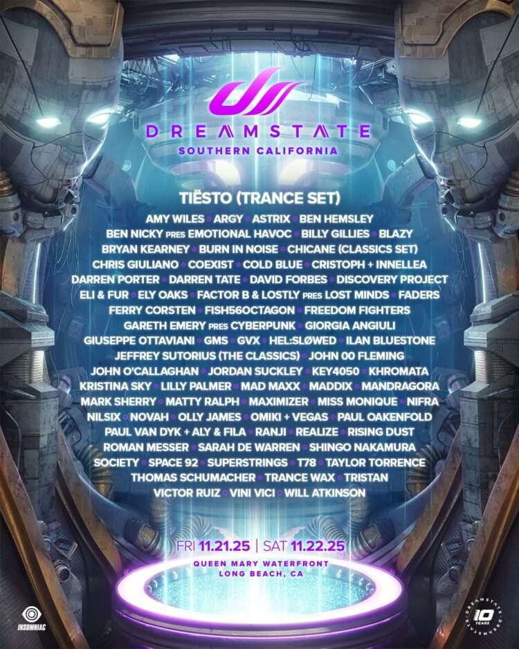 Dreamstate SoCal Caps Off 2025 Lineup With Tiësto Trance Set | EDM Identity