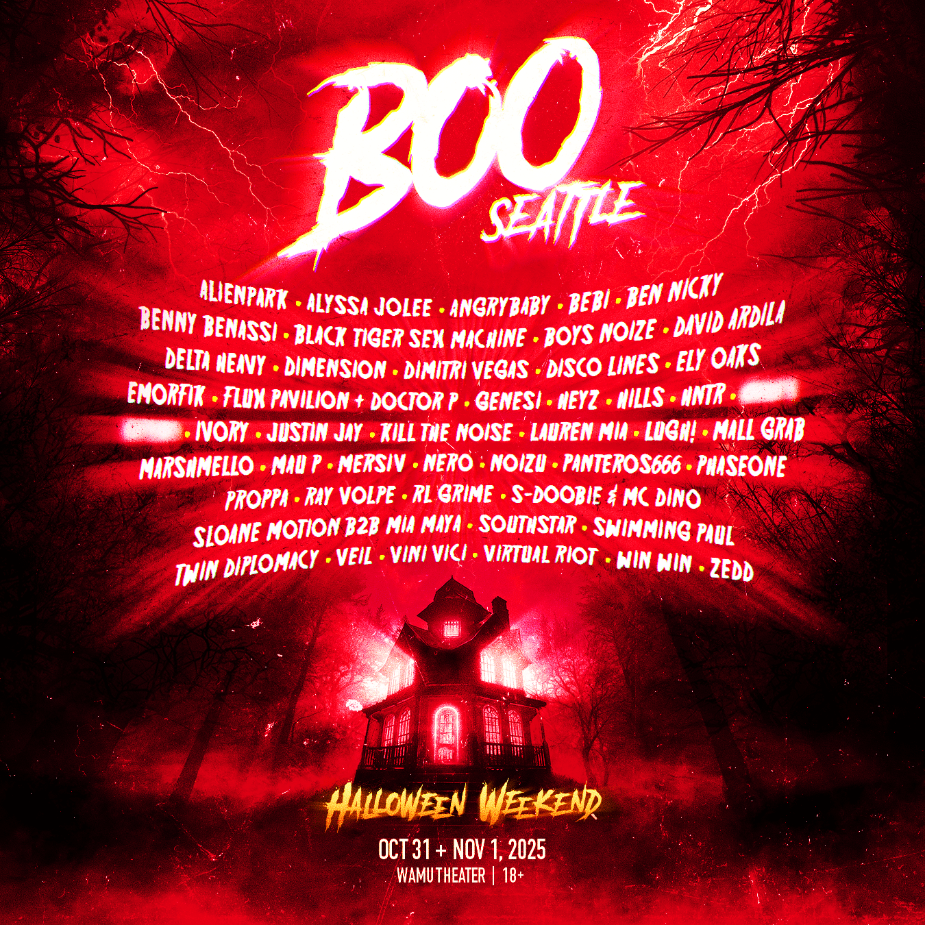 Insomniac Drops Spooktacular BOO Seattle 2025 Lineup | EDM Identity