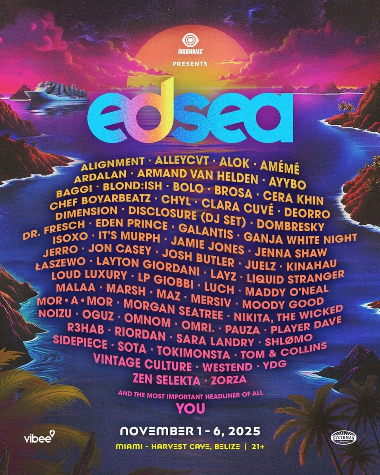 EDSea Unveils Star-Studded Lineup For 2025 Edition | EDM Identity