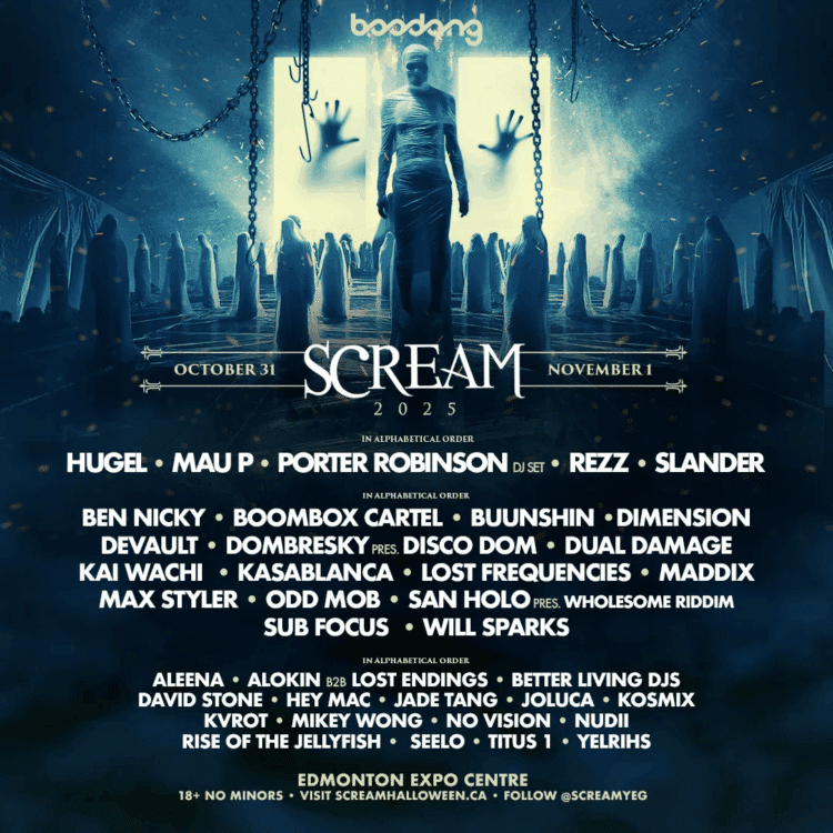 Scream 2025 Lineup: Boodang To Bring Big Names To Edmonton | EDM Identity