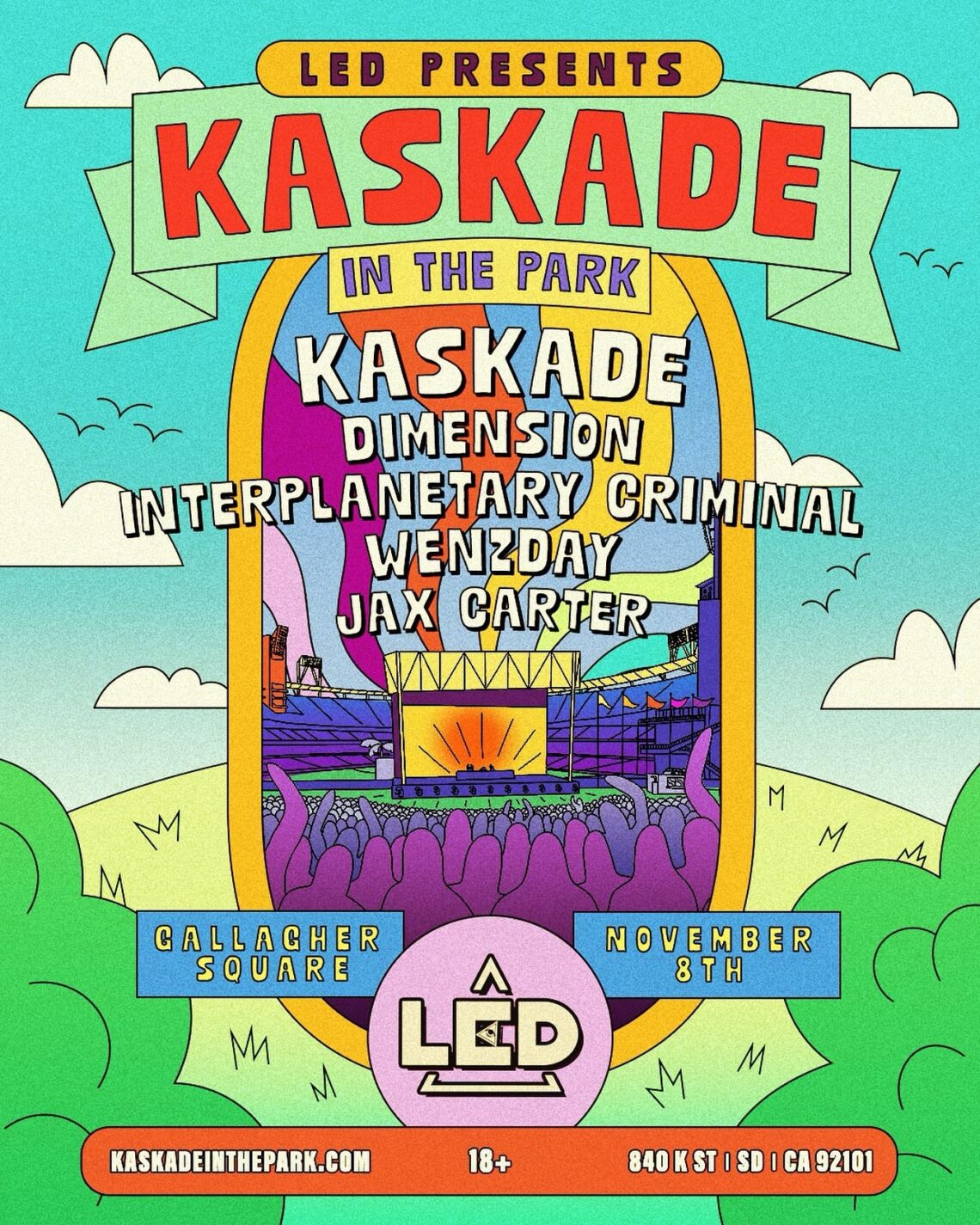 LED Presents Drops Lineup For Kaskade In The Park | EDM Identity