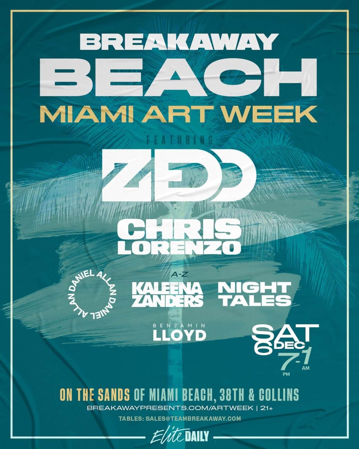 Breakaway Beach: Miami Art Week Lineup Announced | EDM Identity