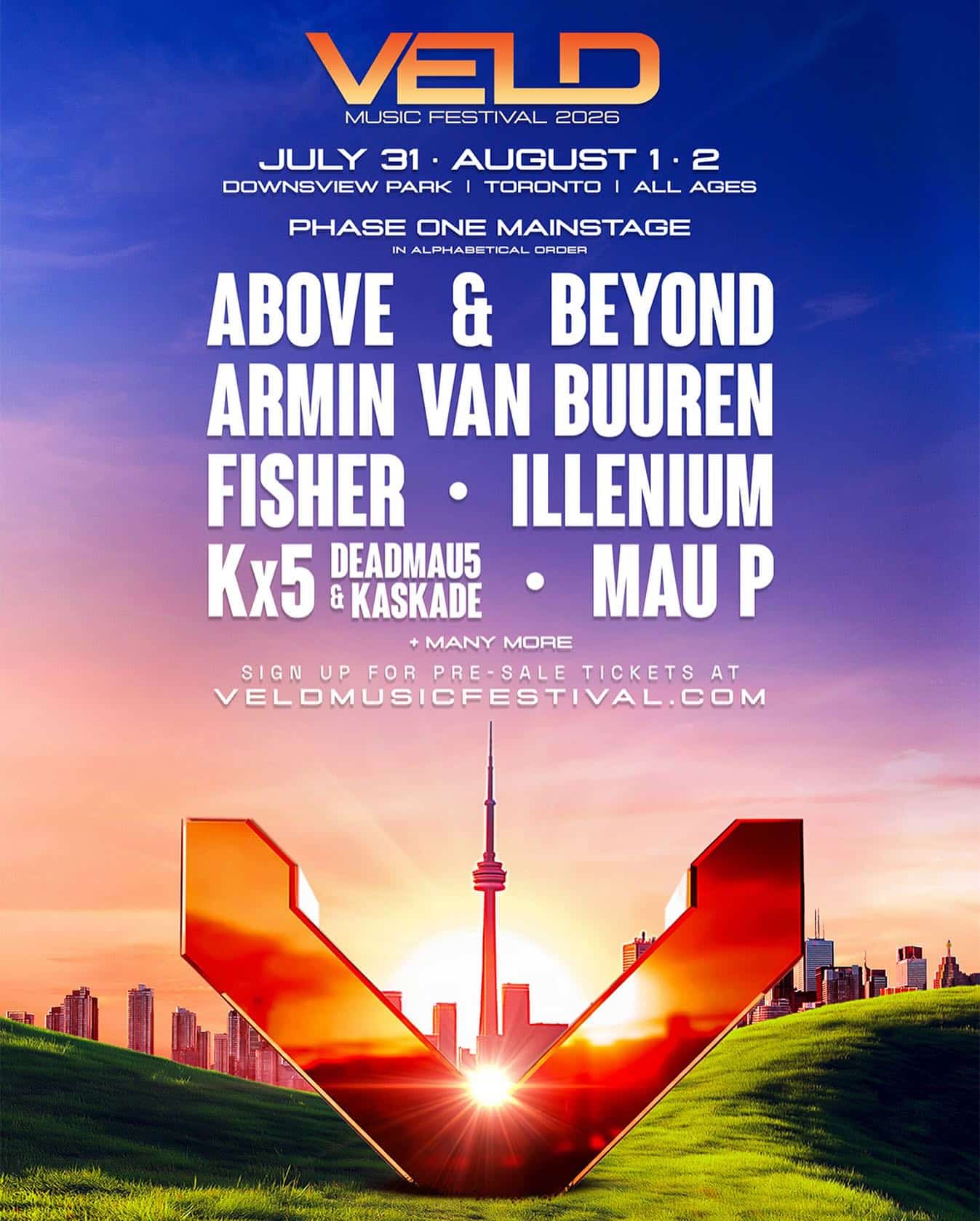 VELD Music Festival Shares Phase One Of 2026 Mainstage Lineup | EDM ...