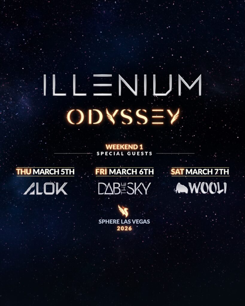 Illenium Reveals First Weekend Guests For Odyssey At Sphere Residency ...